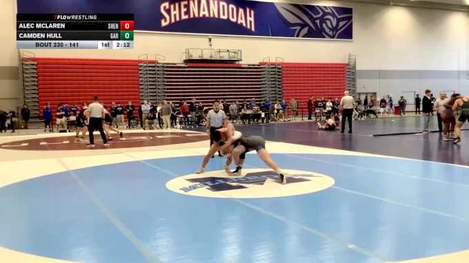 141 lbs Cons. Round 2 - Camden Hull, Garrett College vs Alec McLaren ...