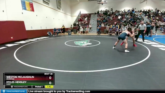 138 lbs Champ. Round 1 - Myles Hensley, Cody vs Weston McLaughlin, Riverton