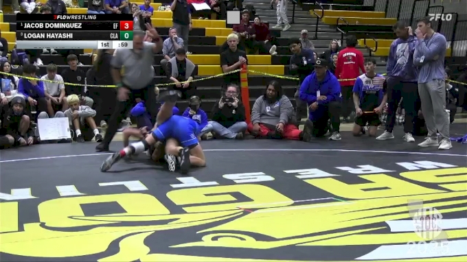 116 lbs 1st Place Match - Jacob Dominguez, Elite Force vs Logan Hayashi ...