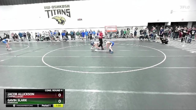 113 lbs Cons. Round 4 - Gavin Slark, Markesan vs Jacob Allickson ...