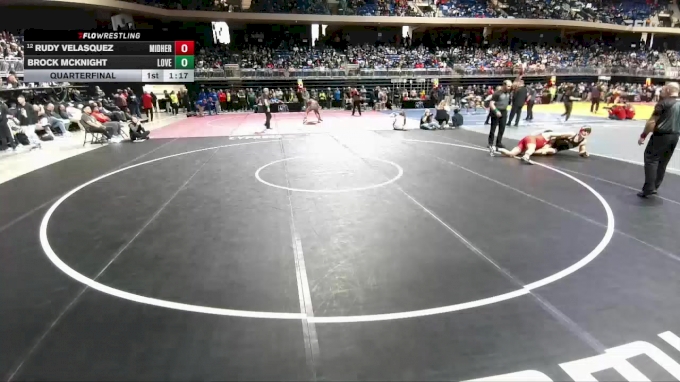5A 190 lbs Quarterfinal - Rudy Velasquez, Midlothian Heritage vs Brock ...