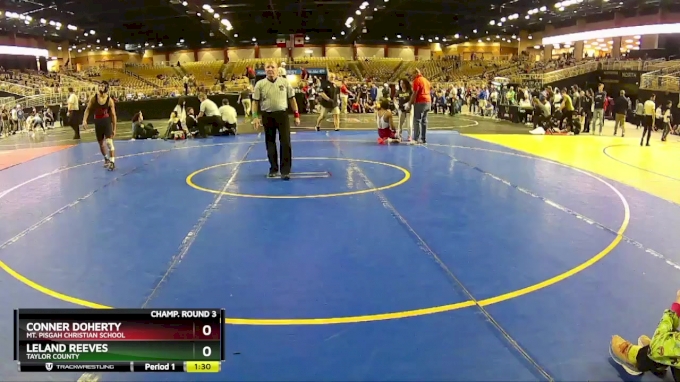 132 lbs Champ. Round 3 - Conner Doherty, Mt. Pisgah Christian School vs ...
