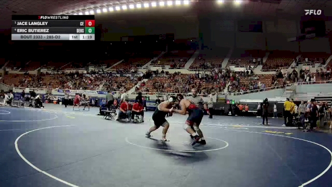 285-D2 Semifinal - Jace Langley, Centennial High School vs Eric ...
