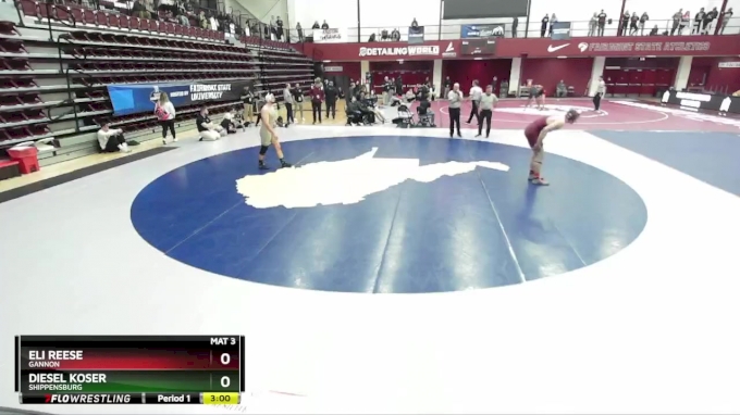 197 lbs Cons. Semi - Diesel Koser, Shippensburg vs Eli Reese, Gannon