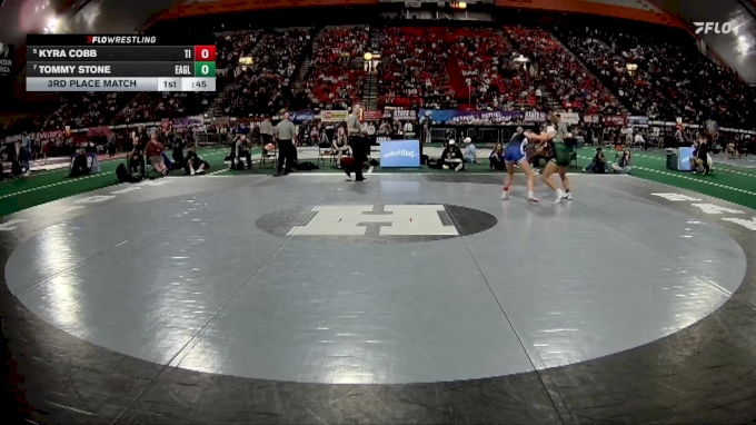 G 107 lbs 3rd Place Match - Kyra Cobb, Timberline vs Tommy Stone, Eagle