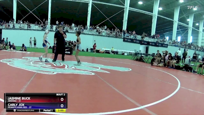 81 lbs Round 1 (6 Team) - Jasmine Buck, Arizona vs Carly Jox ...