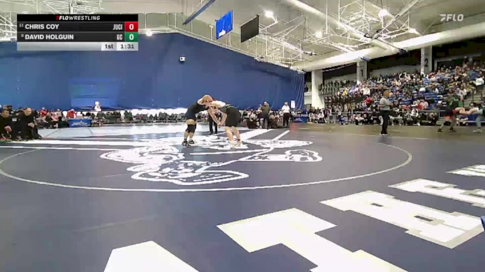 215 lbs Quarterfinal - David Holguin, Garden City vs Chris Coy ...