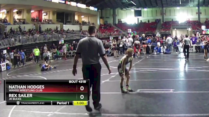 80 lbs Cons. Round 5 - Nathan Hodges, Wahoo Wrestling Club vs Rex ...
