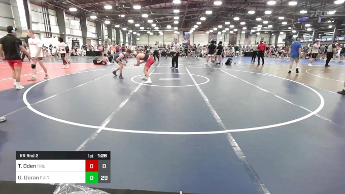 138 lbs Rr Rnd 2 - Tyler Oden, Triumph White vs Gavin Duran, Elite ...