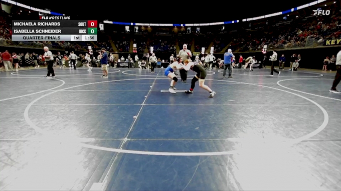 145 lbs Quarterfinal - Michaela Richards, South Middleton vs Isabella ...