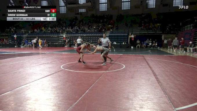 141 lbs Round Of 16 - Dante Frinzi, Harvard vs Drew Gorman, Virginia Tech