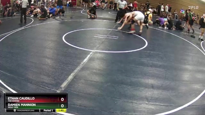 163 lbs Champ. Round 1 - Damien Mannion, Wolf Den vs Ethan Caudillo ...