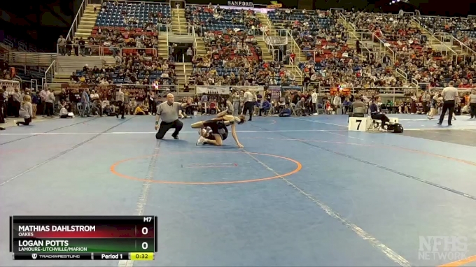 121 lbs Cons. Round 3 - Logan Potts, LaMoure-Litchville/Marion vs ...