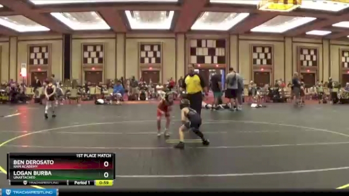 60 lbs 1st Place Match - Logan Burba, Unattached vs Ben DeRosato, Ram ...