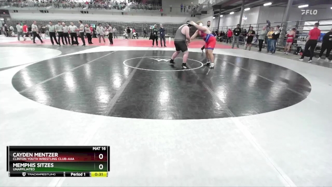 285 lbs 3rd Place Match - Cayden Mentzer, Clinton Youth Wrestling Club ...