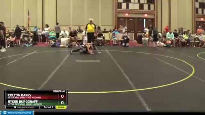 56 lbs Semifinal - Ryker Burggraff, Upper Township Green Hornets vs ...