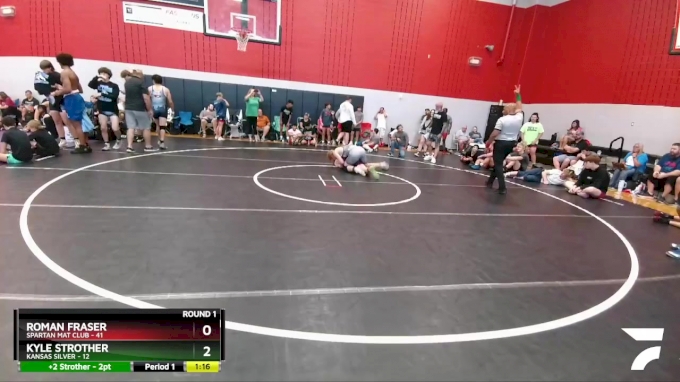 185 lbs Round 1 (6 Team) - Kyle Strother, Kansas Silver vs Roman Fraser ...