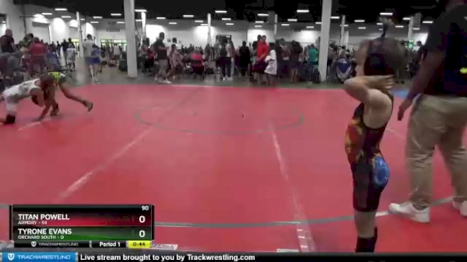 90 lbs Round 1 (10 Team) - Titan Powell, Armory vs Tyrone Evans ...