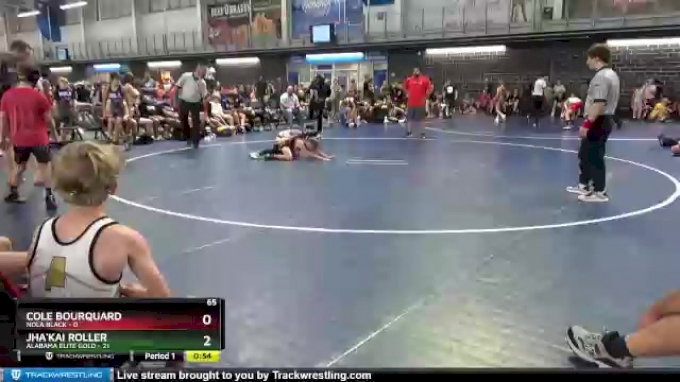 65 lbs Round 7 (8 Team) - Cole Bourquard, NOLA Black vs Jha`kai Roller ...