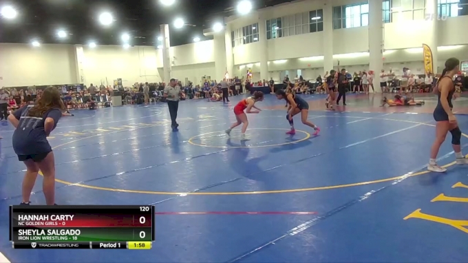 120 lbs Round 3 (8 Team) - Sheyla Salgado, Iron Lion Wrestling vs ...