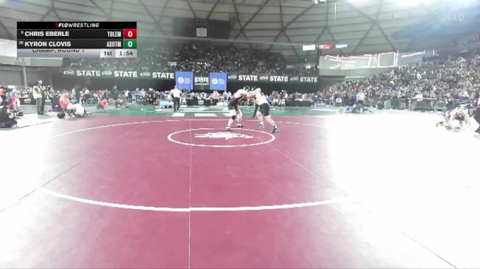 Boys 1B/2B 215 Champ. Round 1 - Chris Eberle, Toledo vs Kyron Clovis ...