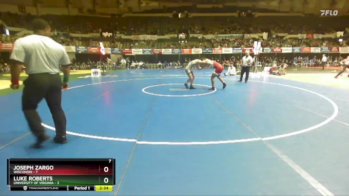 149 lbs Finals (2 Team) - Joseph Zargo, Wisconsin vs Luke Roberts ...