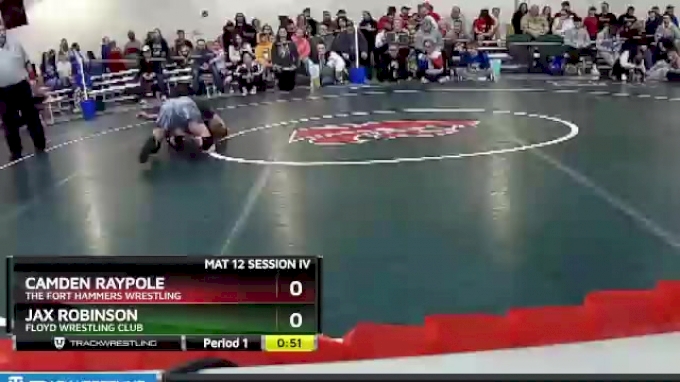 102 lbs Champ. Round 1 - Camden Raypole, The Fort Hammers Wrestling vs ...