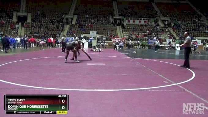 6A 215 lbs Cons. Round 2 - Toby East, Spanish Fort vs Dominique ...