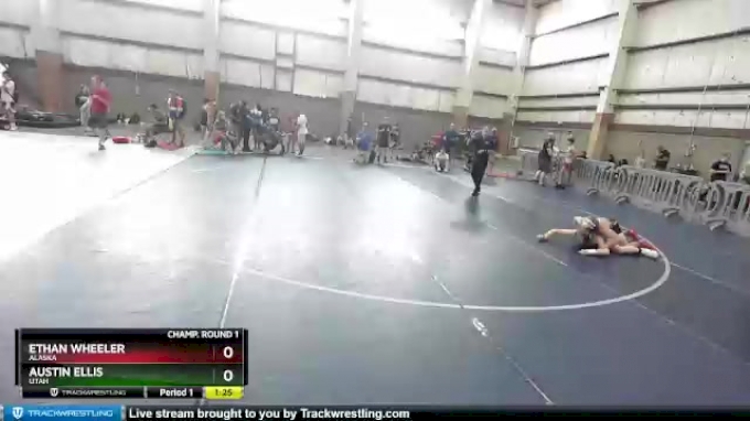 120 lbs Champ. Round 1 - Ethan Wheeler, Alaska vs Austin Ellis, Utah