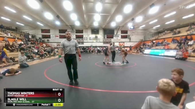 144 lbs Round 4 (6 Team) - Slagle Will, Worland High School vs Thomas ...