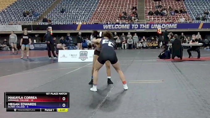 123 lbs Placement (4 Team) - Megan Edwards, Elmira College vs Makayla ...