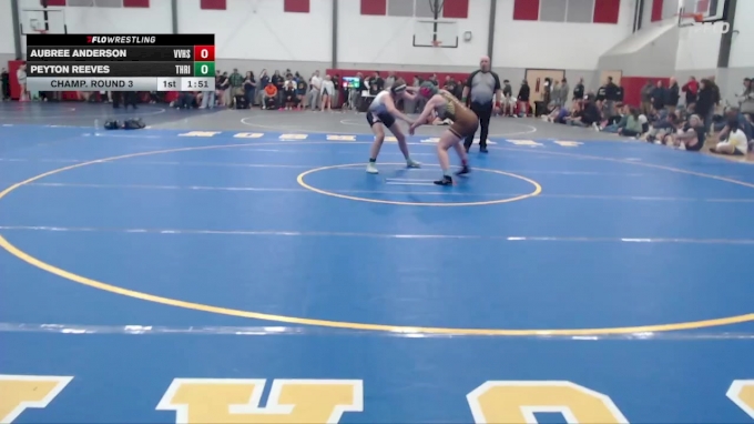 155 lbs Champ. Round 3 - Peyton Reeves, Thunder Ridge vs Aubree ...