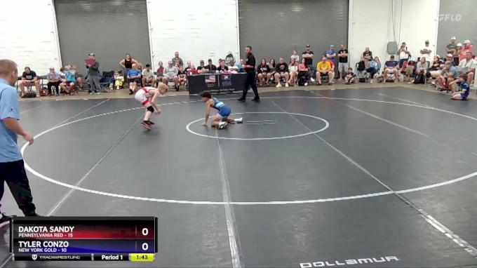 92 lbs Semis & 3rd Wb (16 Team) - Dakota Sandy, Pennsylvania Red vs ...
