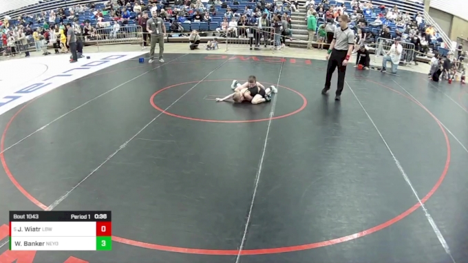 8U Boys - 62 lbs Champ. Round 1 - John Wiatr, Lemont Bears WC vs Wyatt ...
