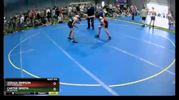 152 lbs Quarterfinal - Joshua Simpson, WFG Waterford vs Carter Simota ...