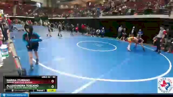 90 lbs 1st Place Match - Allessandra Toscano, El Paso Wildcats ...