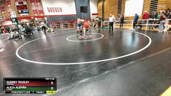 190 lbs Cons. Round 2 - Alicia Alemãn, Lyman vs Audrey Teasley, Central