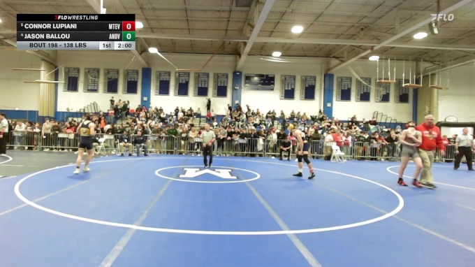 138 lbs Quarterfinal - Connor Lupiani, Mount Everett vs Jason Ballou ...