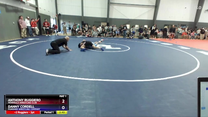 144 lbs Cons. Round 4 - Anthony Ruggiero, Peninsula Wrestling Club vs ...