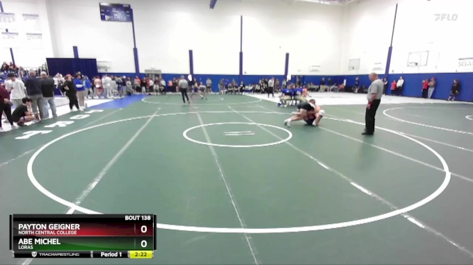 184 lbs Champ. Round 1 - Abe Michel, Loras vs Payton Geigner, North ...