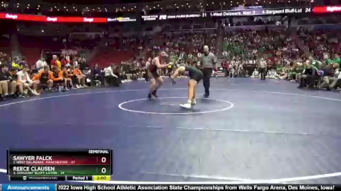 220 lbs Semis - Sawyer Falck, 1-West Delaware, Manchester vs Reece ...