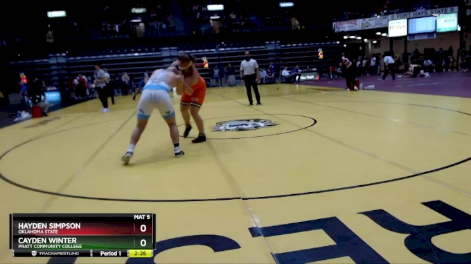 285 lbs Champ. Round 2 - Hayden Simpson, Oklahoma State vs Cayden ...