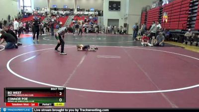 40 lbs Champ. Round 1 - Bo West, Panther Wrestling Club vs Connor Poe ...