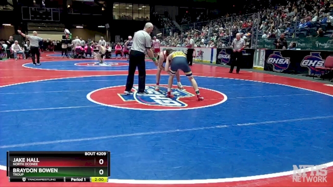 4A-144 lbs Semifinal - Braydon Bowen, Troup vs JAKE HALL, North Oconee