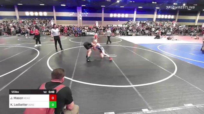 123 lbs Consi Of 8 #2 - Joseph Mason, Mead Big Cats vs Karl Ledbetter ...