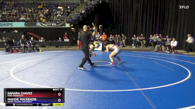 116 lbs Champ. Round 1 - Samara Chavez, King University vs Maddie ...