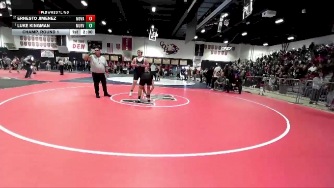 285 lbs Champ. Round 1 - Ernesto Jimenez, Moreno Valley vs Luke Kingman ...