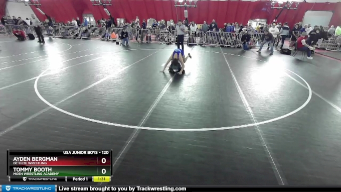 120 lbs Quarterfinal - Tommy Booth, Moen Wrestling Academy vs Ayden ...