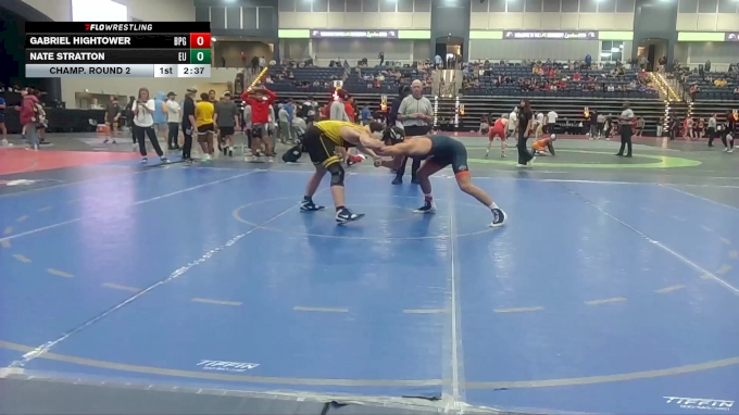 165 lbs Champ. Round 2 - Nate Stratton, Emmanuel University vs Gabriel ...
