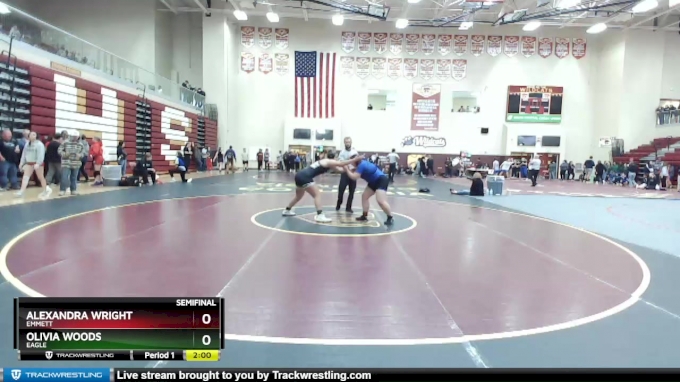 235 lbs Semifinal - Alexandra Wright, Emmett vs Olivia Woods, Eagle